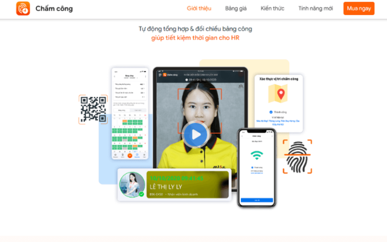 15 Phần mềm chấm công nhân viên HRM CHUẨN XÁC quản lý công lương tốt