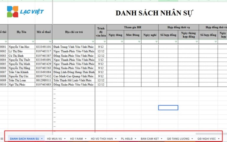 5 Mẫu File excel quản lý hồ sơ miễn phí, đầy đủ mới nhất 2026